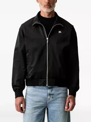 Karl Lagerfeld Logo-patch Zip-up Jacket - Black