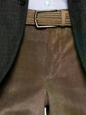 PT TORINO Corduroy Turned-up Cuffs Trousers