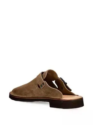 FRACAP Buckle-fastening Suede Mules