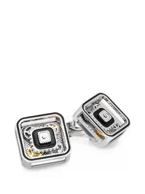Tateossian Square Gear Cufflinks - Silver