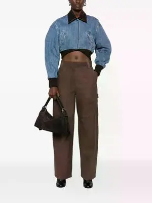 IRO PARIS Cropped Contrast-collar Jacket