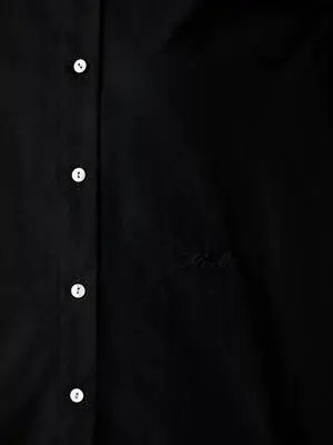 Karl Lagerfeld Embroidered Logo Button-up Shirt