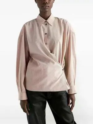 LEMAIRE Straight Collar Twisted Shirt - Pink