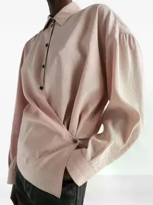 LEMAIRE Straight Collar Twisted Shirt - Pink