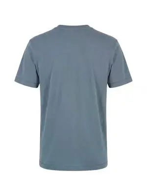 Stone Island Logo-patch Cotton T-shirt - Blue