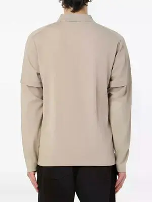 Off-White Logo-print Double-sleeve Polo Shirt