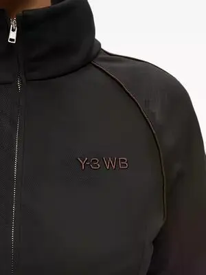 Y3 Logo-embroidered Zip-up Sweatshirt