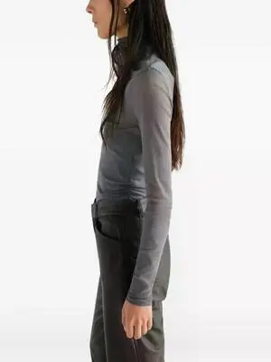 LEMAIRE Mesh Jersey Ballerina Scarf Top - Grey