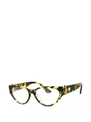 Versace Cat Eye Frame Eyeglasses - Brown