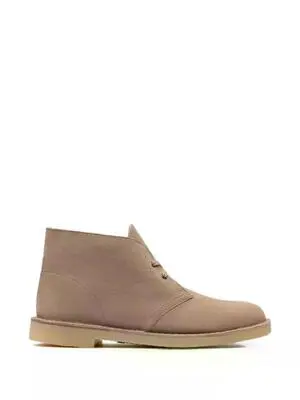 Clarks Shepton Suede Desert Boots - Neutrals
