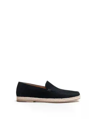 J.M. WESTON Suede Espadrille Flats
