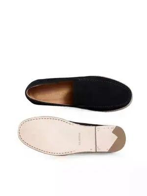 J.M. WESTON Suede Espadrille Flats