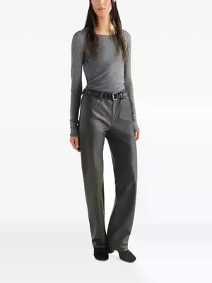 LEMAIRE Ballerina Wrap Top In Mesh Jersey - Grey