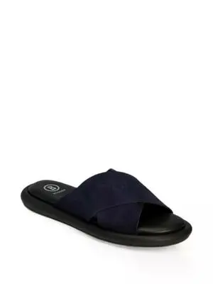 Bogner Crossover-strap Logo-embossed Slides