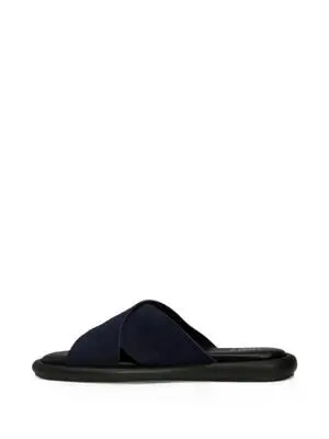 Bogner Crossover-strap Logo-embossed Slides