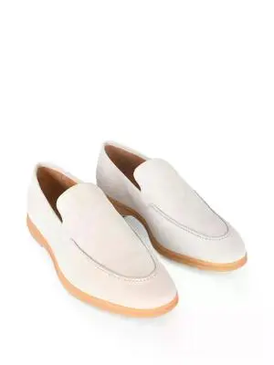 Eleventy Suede Slip-on Loafers