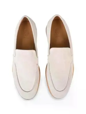 Eleventy Suede Slip-on Loafers
