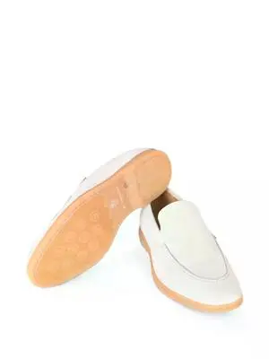 Eleventy Suede Slip-on Loafers