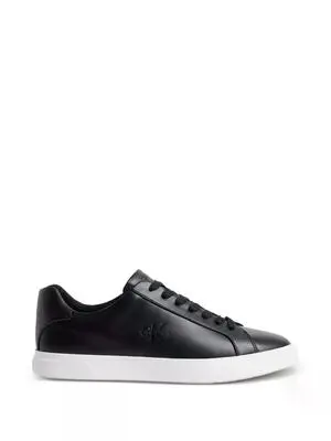 Calvin Klein Logo-embossed Lace-up Sneakers - Black