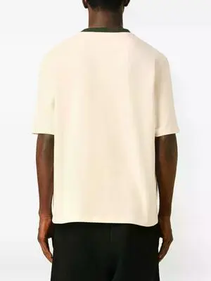 AMI Paris Printed Cotton Don't Forget To Love T-shirt - Neutrals