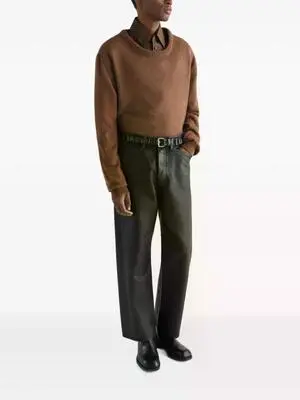 LEMAIRE Crew-neck Sweater In Alpaca Wool Blend