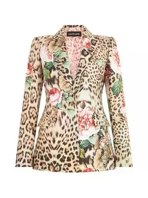 Roberto Cavalli Leopard-print Blazer
