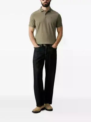 Barbour Barnard Logo-embroidered Short-sleeved Polo Shirt - Green