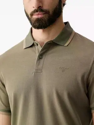 Barbour Barnard Logo-embroidered Short-sleeved Polo Shirt - Green