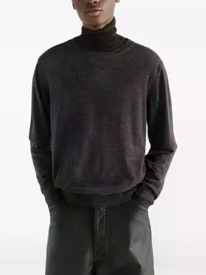 LEMAIRE Crew-neck Sweater In Fine Mouliné Merino Wool