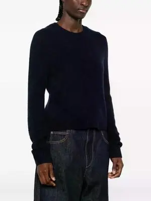 LISA YANG Ribbed Knit Crew Neck Sweater