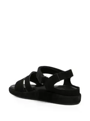SERGIO MORETTI FIRENZE Touch-strap Logo-plaque Sandals