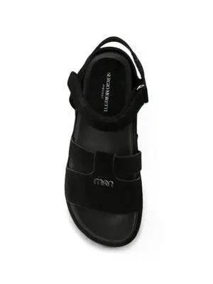 SERGIO MORETTI FIRENZE Touch-strap Logo-plaque Sandals