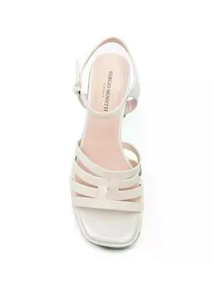 SERGIO MORETTI FIRENZE Cage-strap Block-heel Sandals