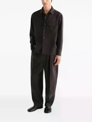 LEMAIRE Belted Relaxed Pants In Dry Silk