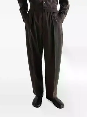 LEMAIRE Belted Relaxed Pants In Dry Silk