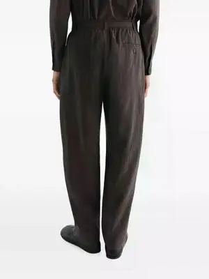 LEMAIRE Belted Relaxed Pants In Dry Silk