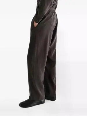 LEMAIRE Belted Relaxed Pants In Dry Silk