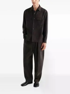LEMAIRE Belted Relaxed Pants In Dry Silk