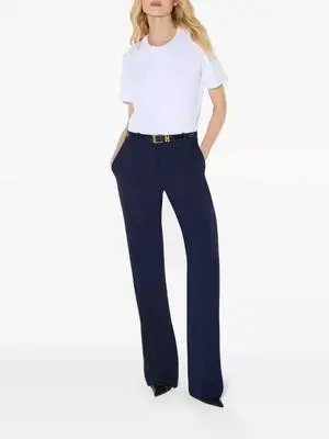 Elisabetta Franchi Oversized Jersey T-shirt With Logo Detail - White