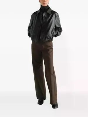 LEMAIRE Soft Leather Blouson - Black