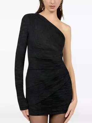 Roberto Cavalli One-shoulder Ruched Mini Dress