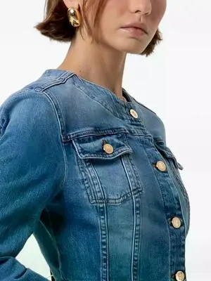 FRACOMINA Peplum Denim Jacket