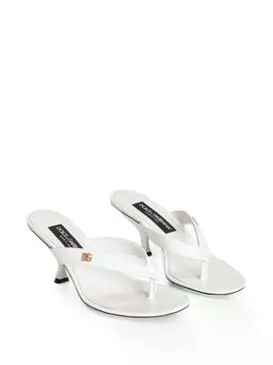 Dolce & Gabbana Patent Leather Thong Sandals