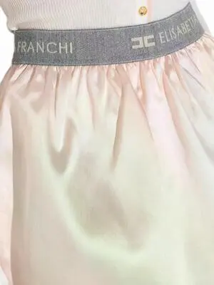 Elisabetta Franchi Silk Gazar Miniskirt
