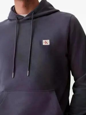Calvin Klein Logo-patch Pouch-pocket Hoodie