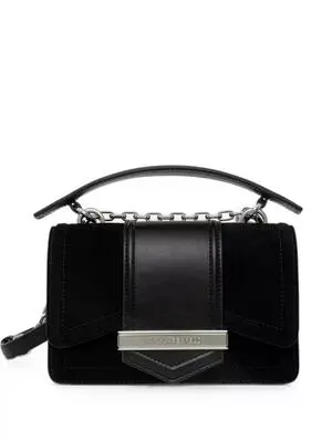 Karl Lagerfeld Suede Mini Crossbody Bag - Black