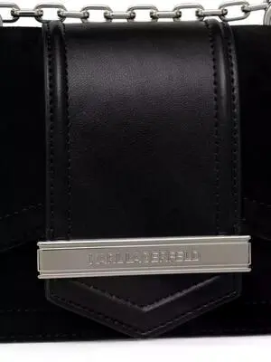 Karl Lagerfeld Suede Mini Crossbody Bag