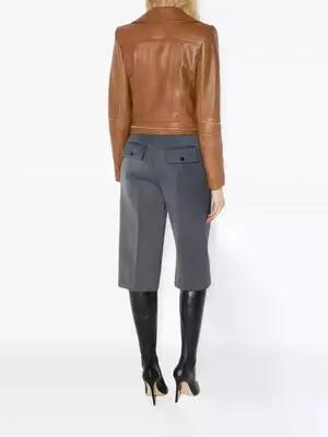 Elisabetta Franchi Leather Biker Jacket