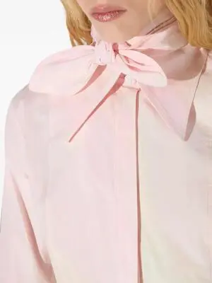 Elisabetta Franchi Cotton Shirt With Bow