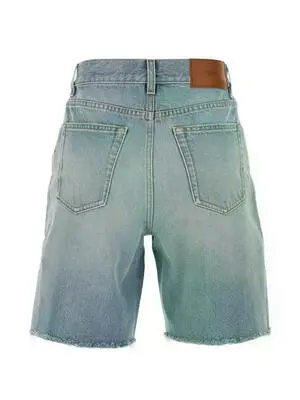 Chloé Frayed Hem Denim Shorts